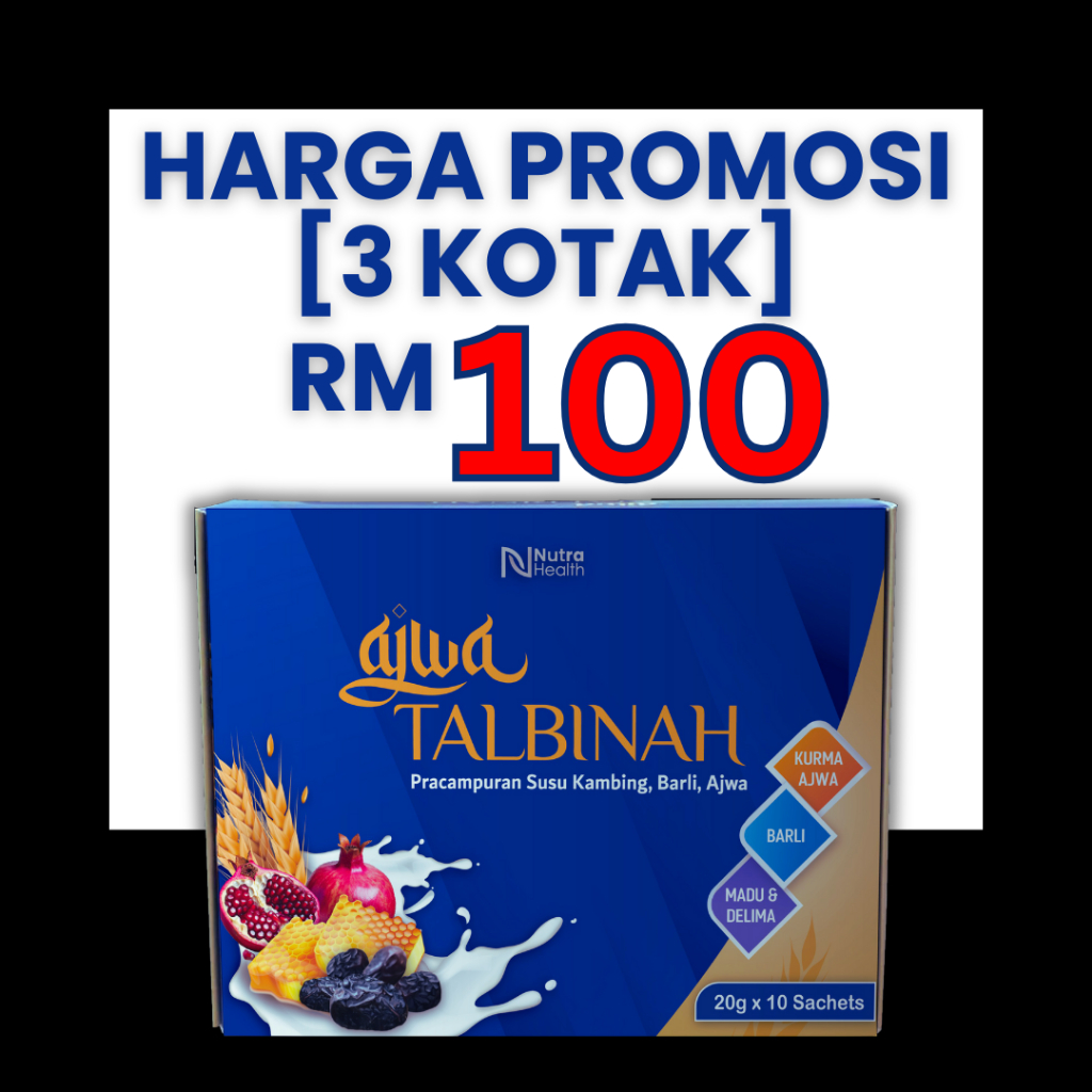 3 KOTAK SUSU AJWA TALBINAH [ORIGINAL HQ] | Shopee Malaysia