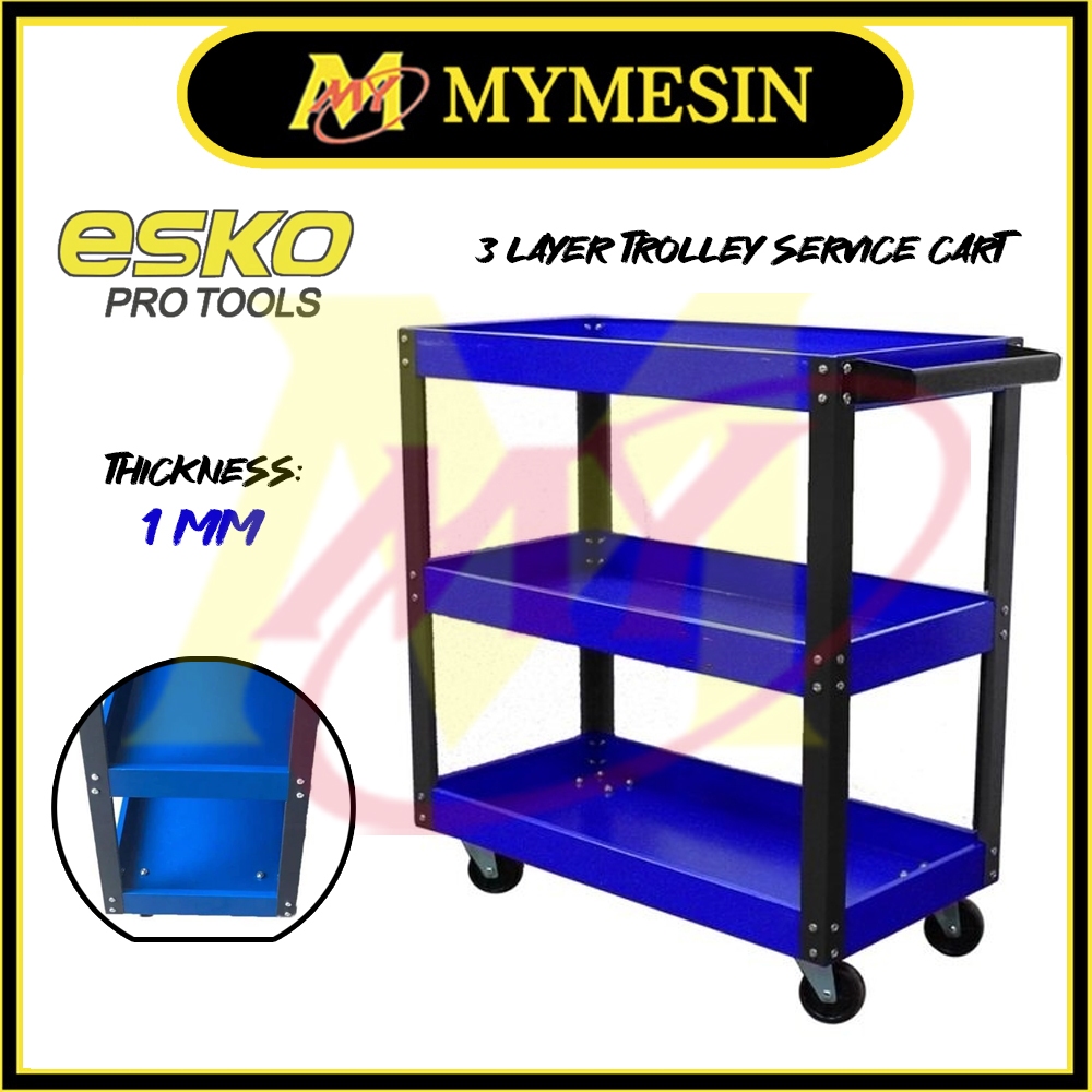 MY Esko 3 Layer Service Cart Trolley Tools For Workshop | Shopee Malaysia