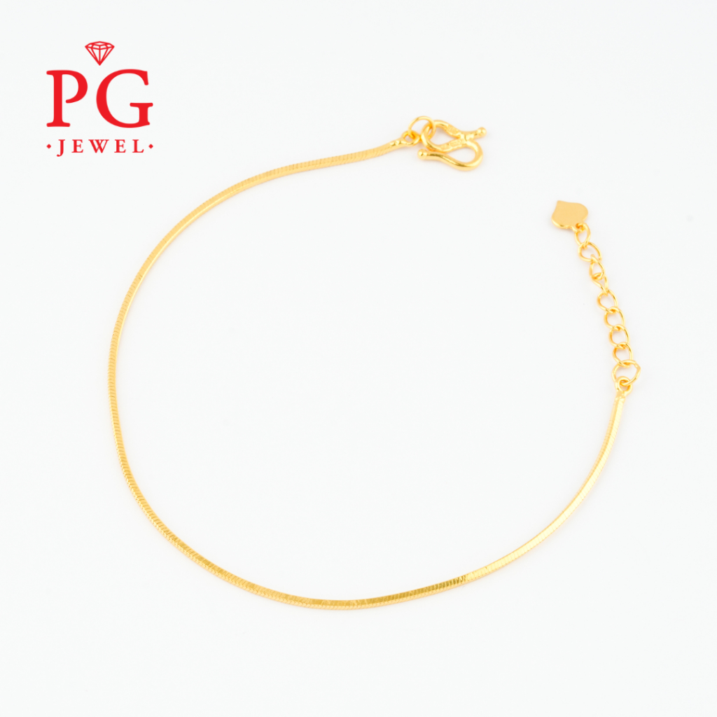 999/24K Gold Bracelet / Rantai Tangan Emas Pandora PGJB181621 | Shopee ...