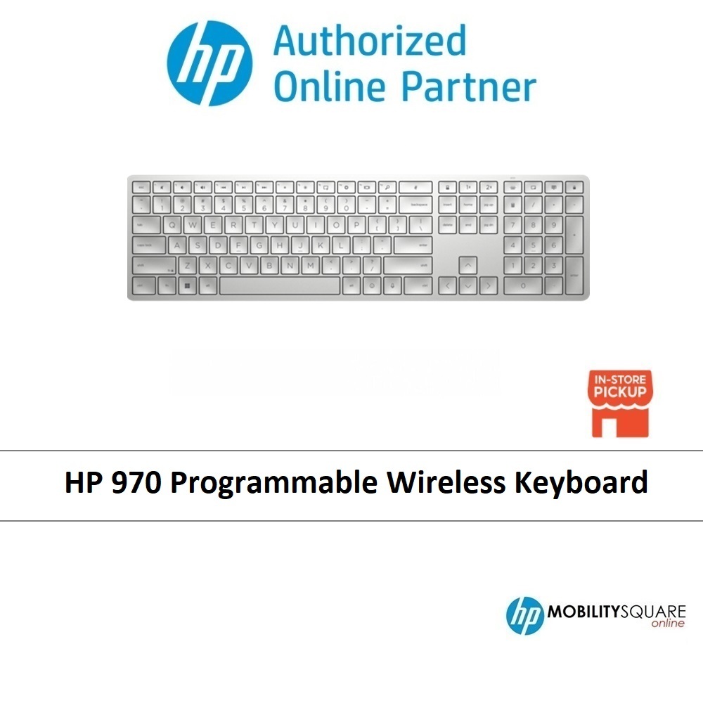 HP 970 Programmable Wireless Keyboard - 3Z729AA ( Bluetooh/Wireless ...
