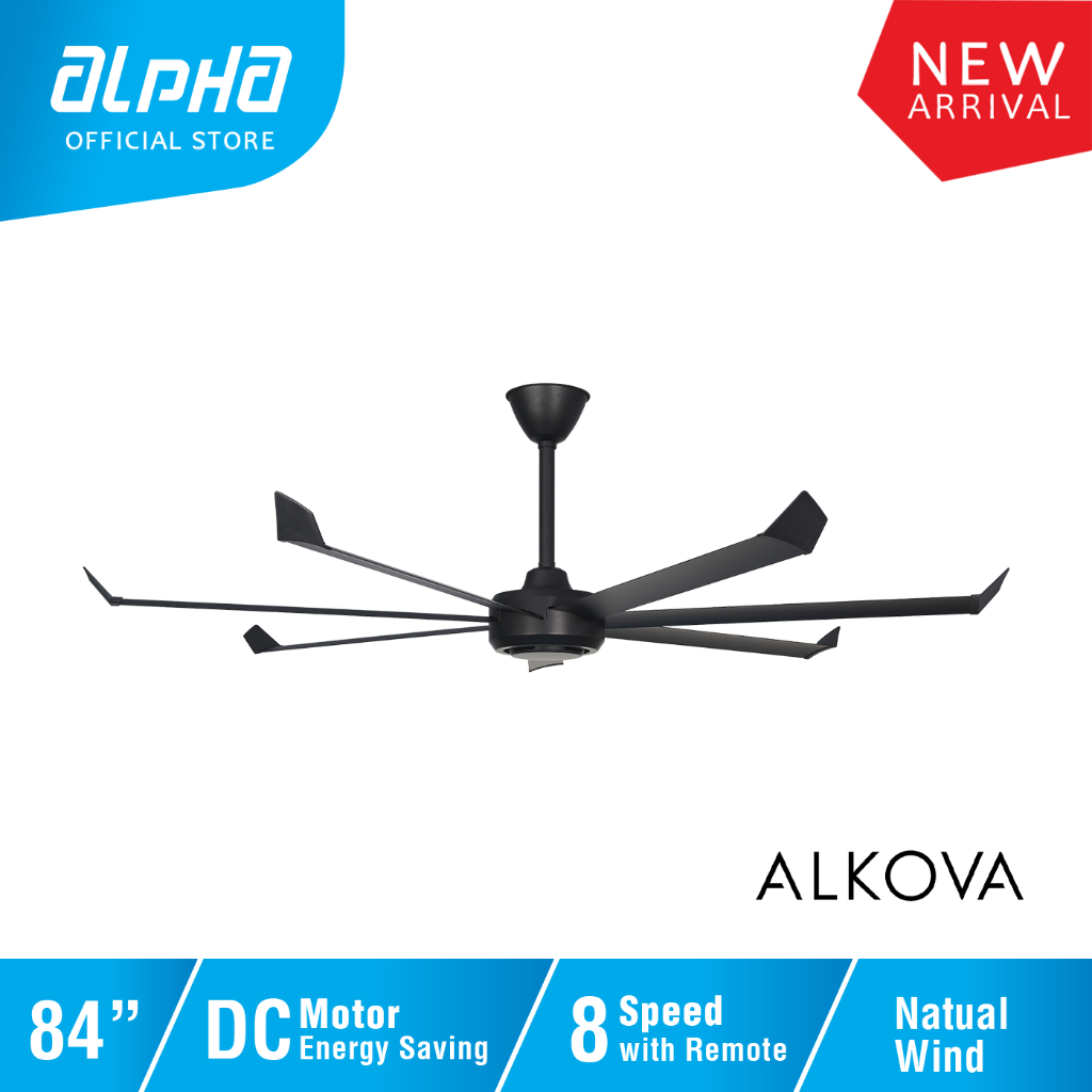 ALPHA Alkova SUR G2 DC Motor Ceiling Fan with 7 Blades 8 Speed Remote ...