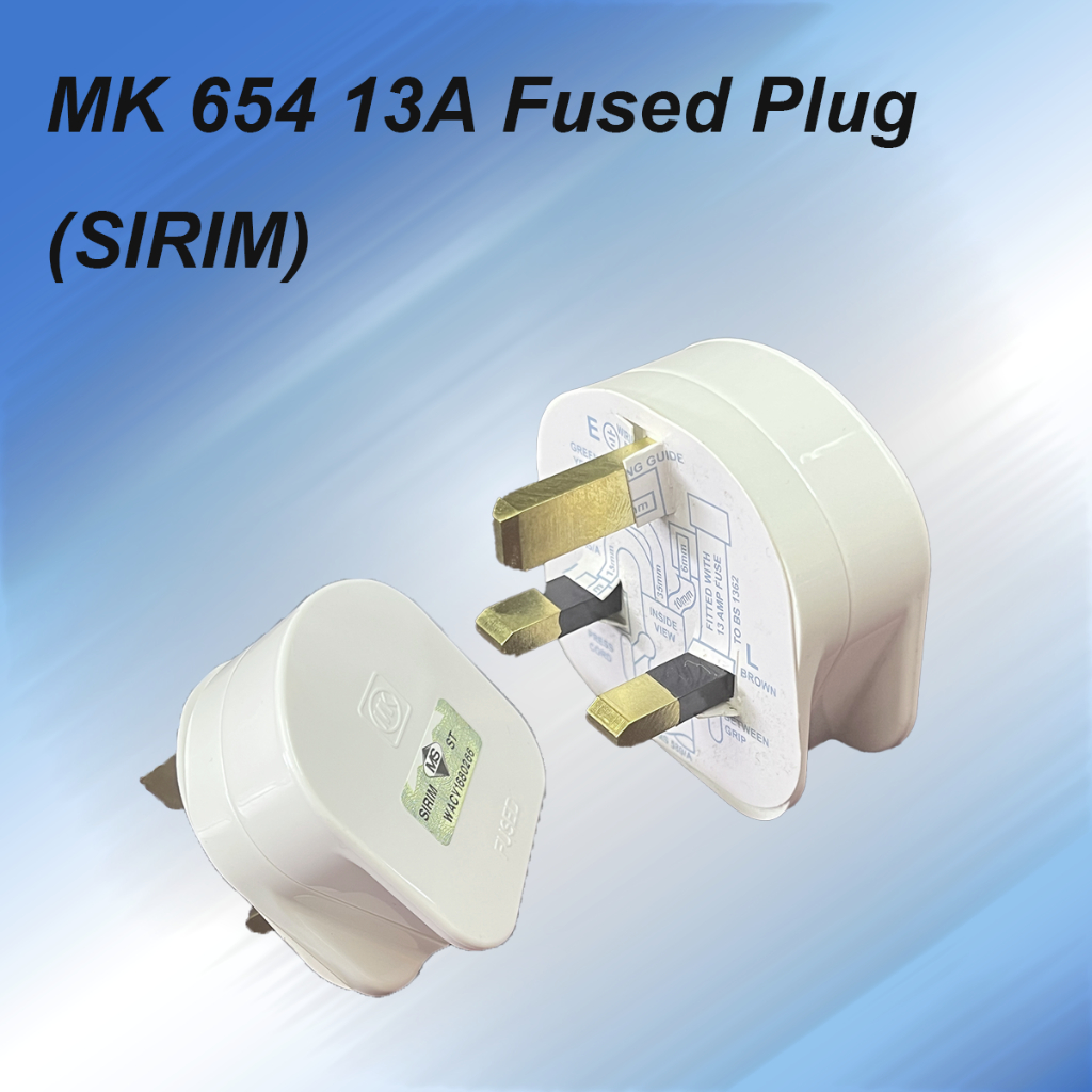 MK 654 13A Fused Plug Top (SIRIM) | Shopee Malaysia