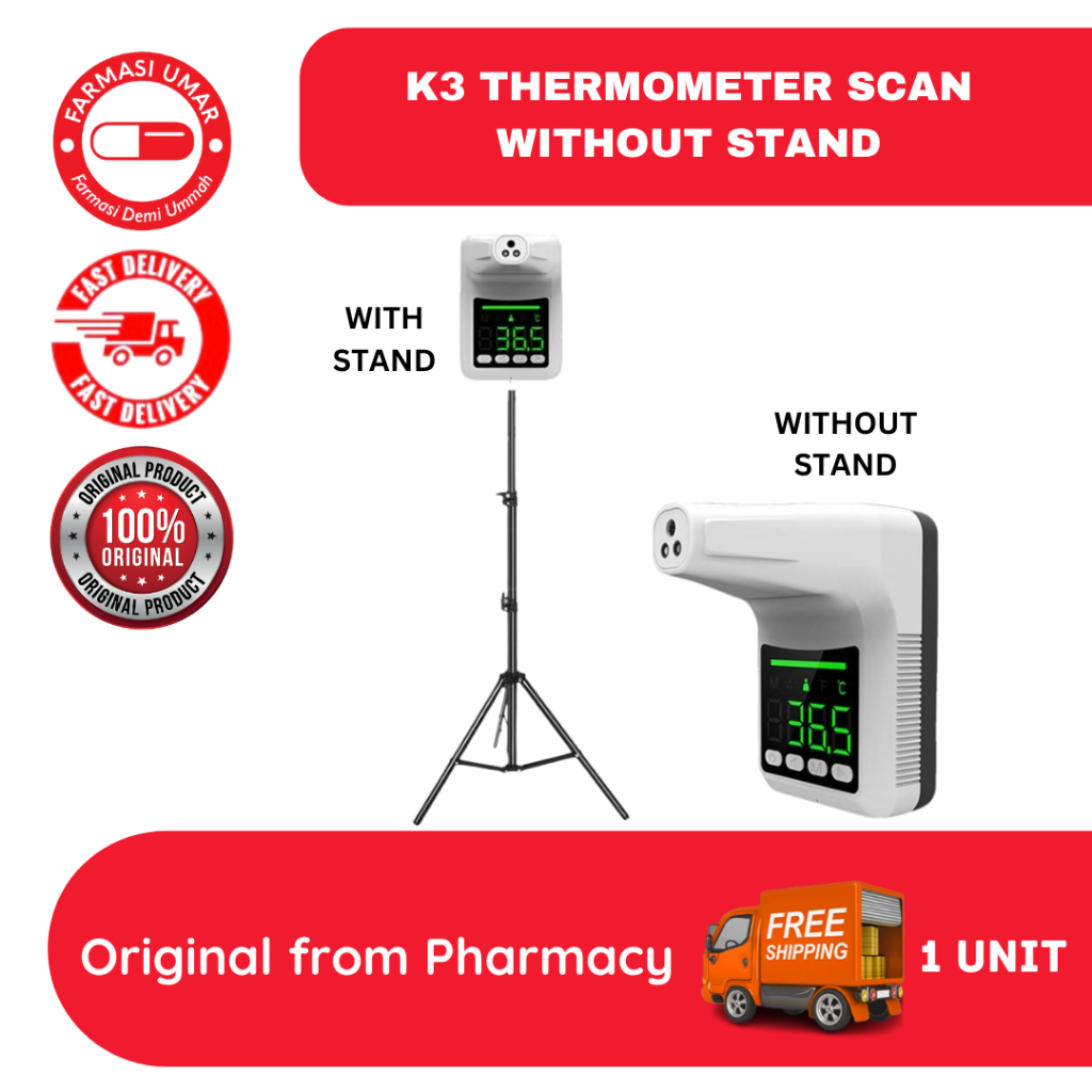 K3 thermometer Scanner WITHOUT STAND non contact thermometer forhead ...