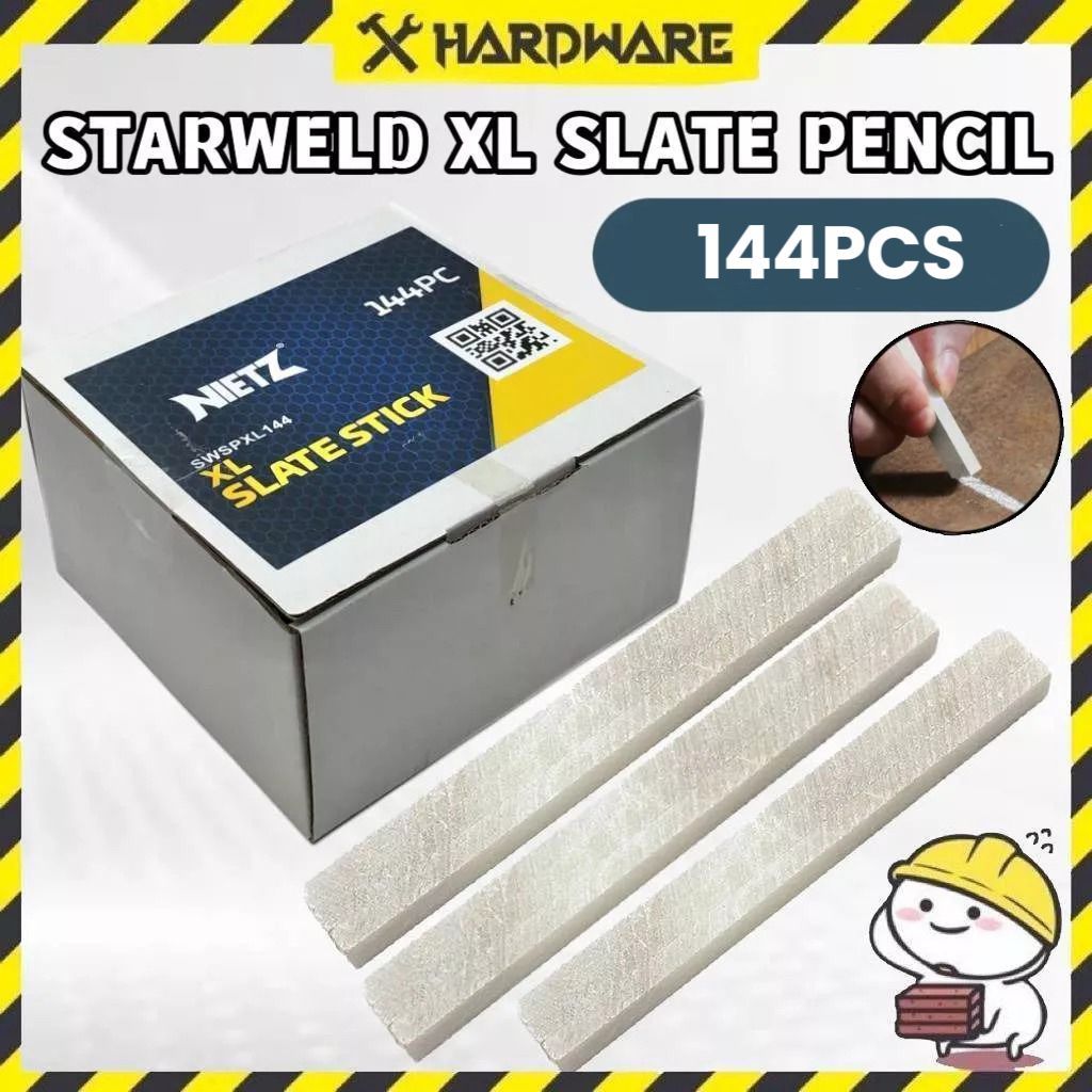STARWELD XL SLATE PENCIL (1BOX/144PCS) WHITE MARKING PENCIL ...