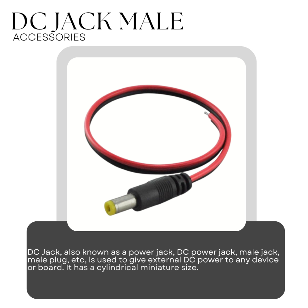 DAHUA Analog CCTV Power Connector DC Jack Plug Male Power Socket Wire ...