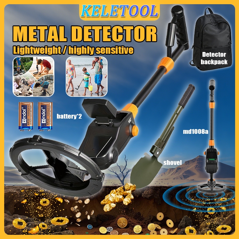 MD1008A LCD Underground Metal Detector Hunter Gold Digger Treasure ...