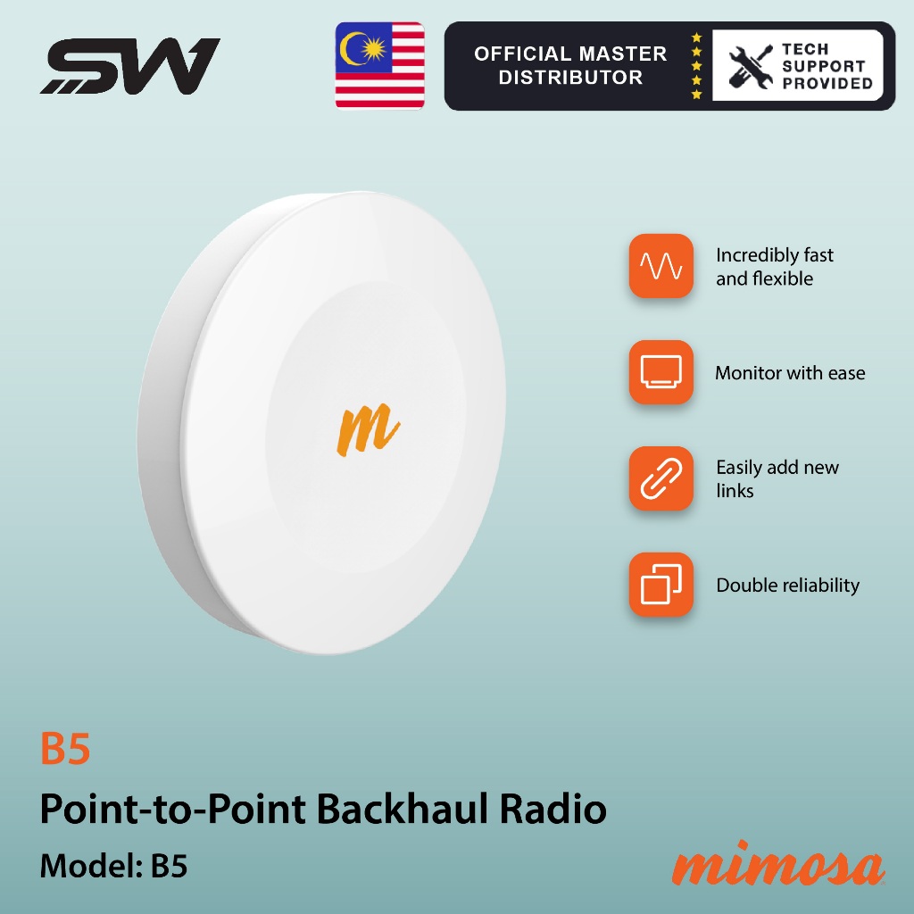 Mimosa B5 Gigabit Backhaul set, complete with NID | Shopee Malaysia