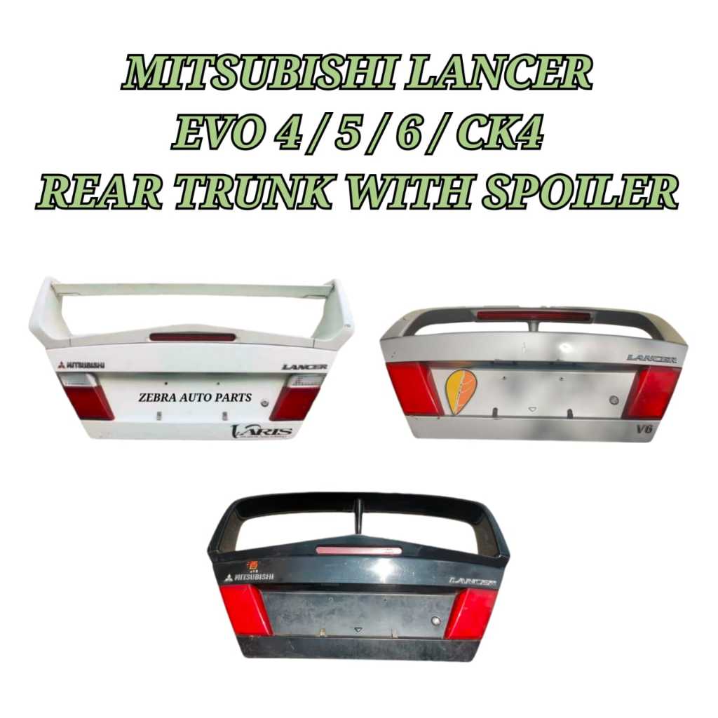Rear Trunk With Spoiler / Bonet Belakang Mitsubishi Lancer Evo4 Evo5 ...