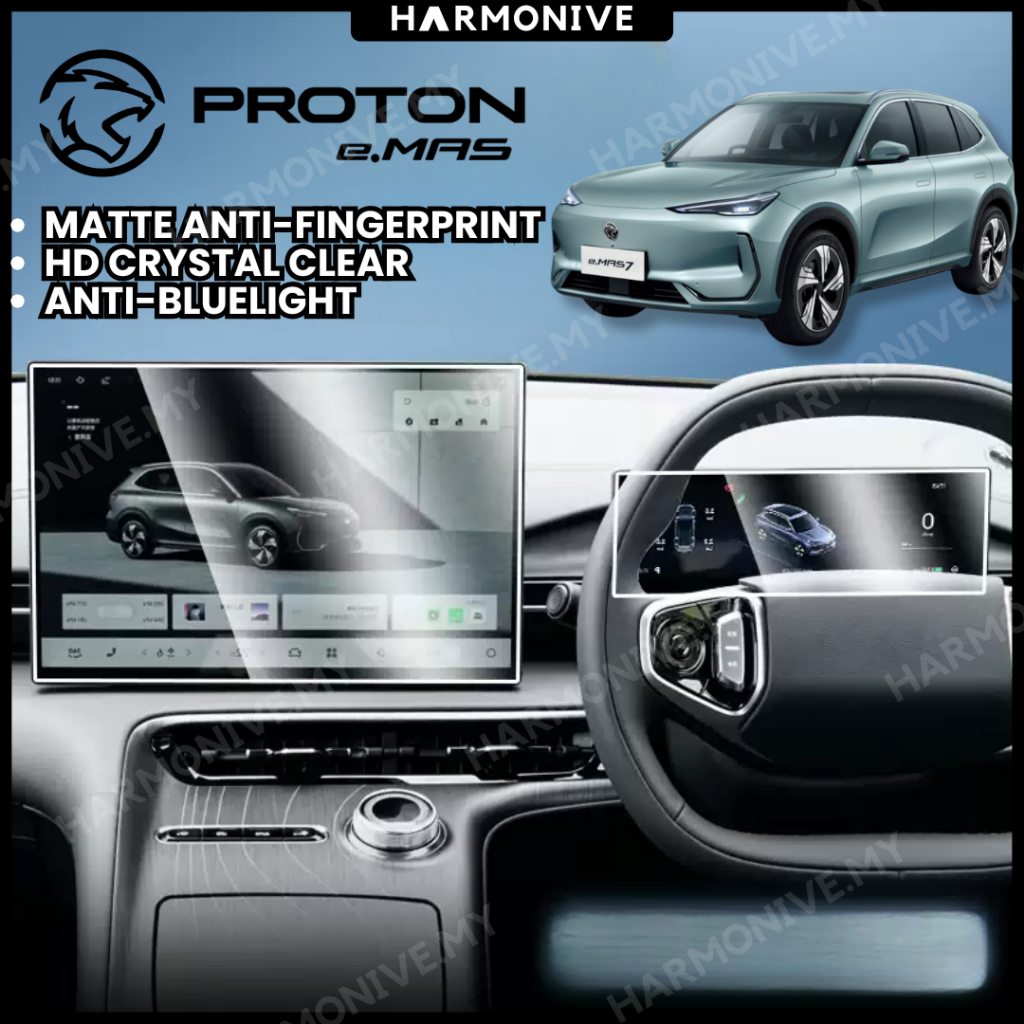 Harmonive Tempered Glass Screen Protector PROTON e.MAS7 (2024-Present ...