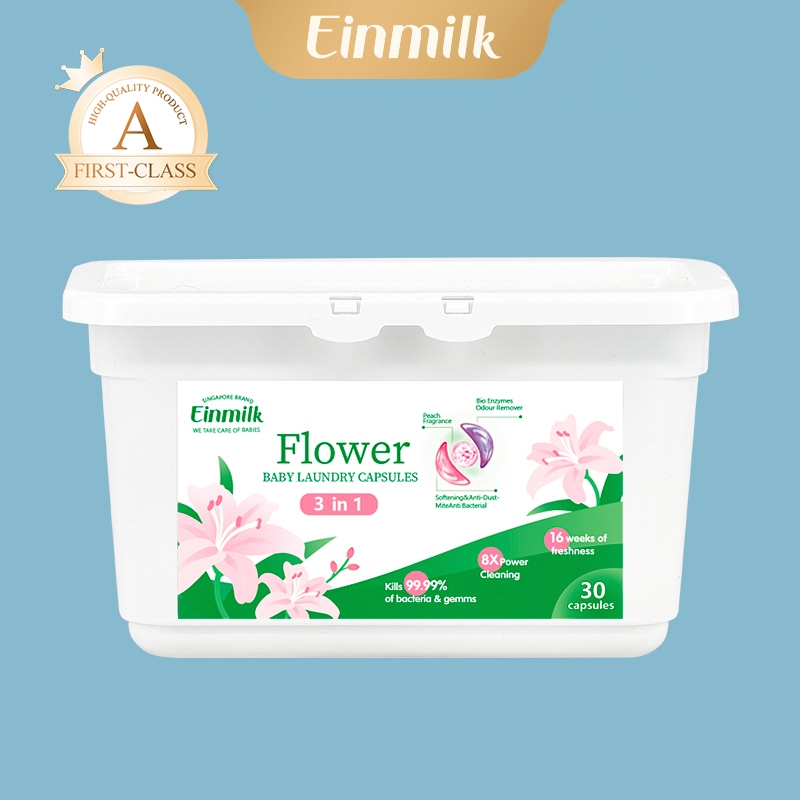 [Einmilk] Laundry gel 3 in 1 gel fragrant detergent lasting baby gel 30 ...