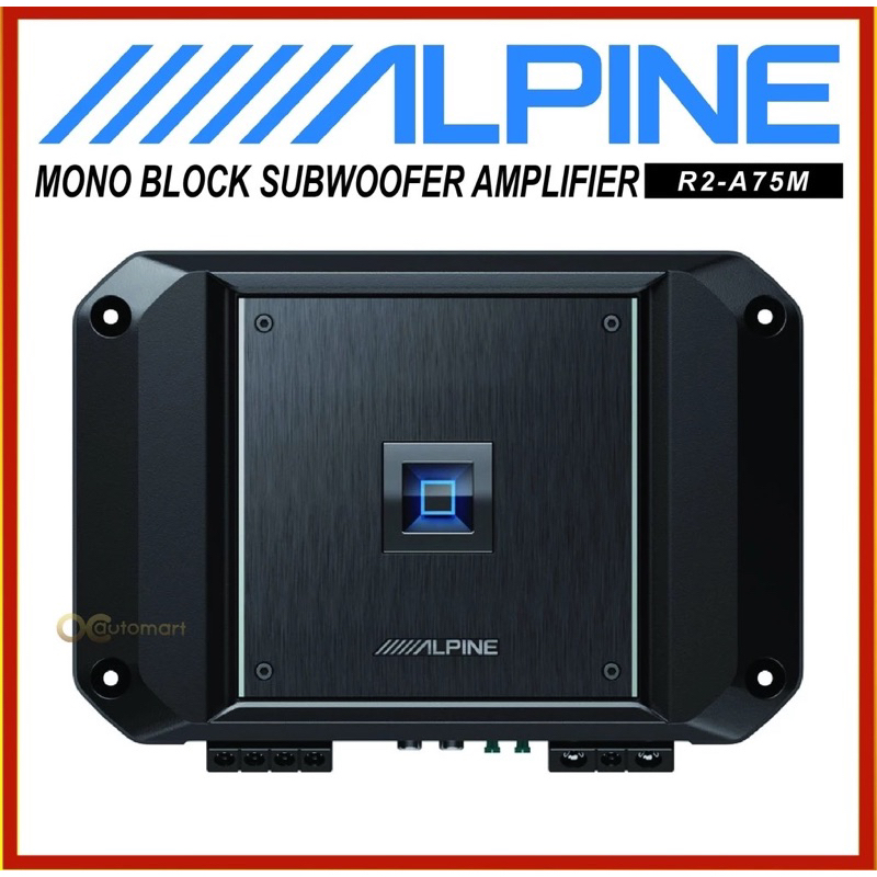 Alpine R2-A75M - R-Series 750W Mono Amplifier/car amplifier/amplifier ...