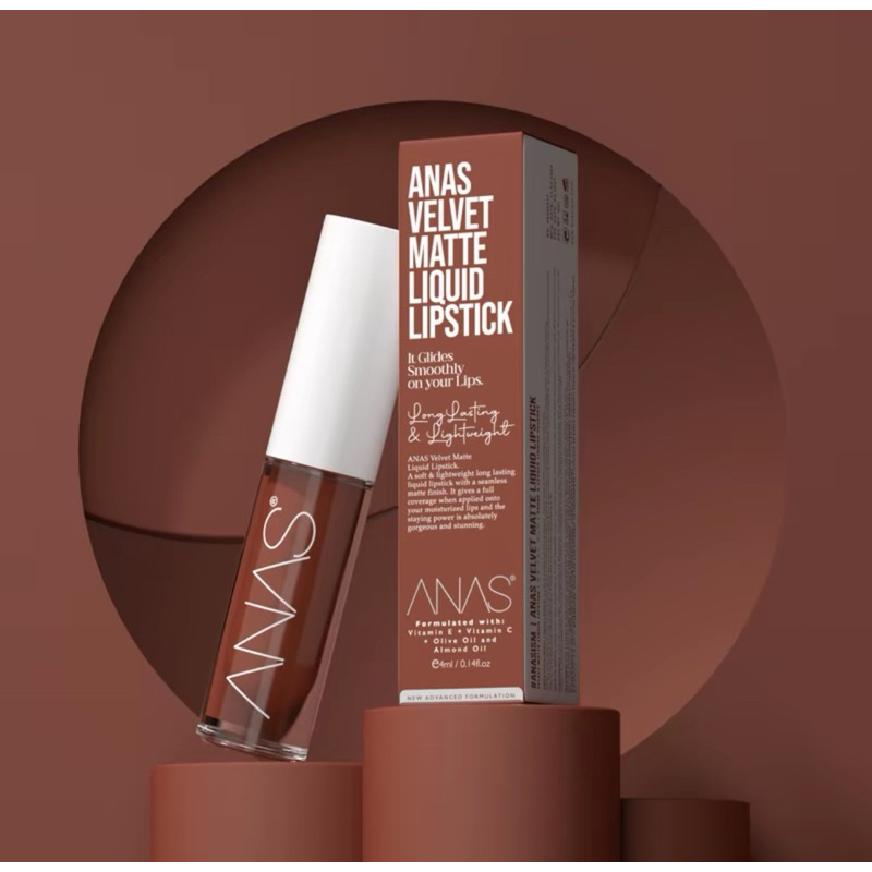 (NEW 2025) ANAS VELVET MATTE Liquid Lipstick with Vitamin C + Vitamin E + Olive Oil and Almond ...