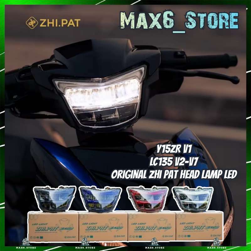 YAMAHA Y15ZR LC135 ZHIPAT ORIGINAL HEADLAMP LED Y15ZR V1 EXCITER150 LC135 V2 - V7 HEAD LAMP ...