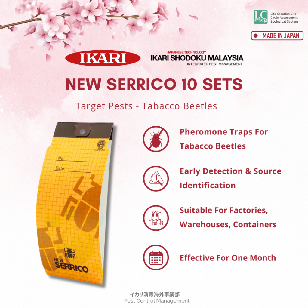 Ikari New Serrico (Pheromone Trap For Tabacco Beetles) 10 pcs ...