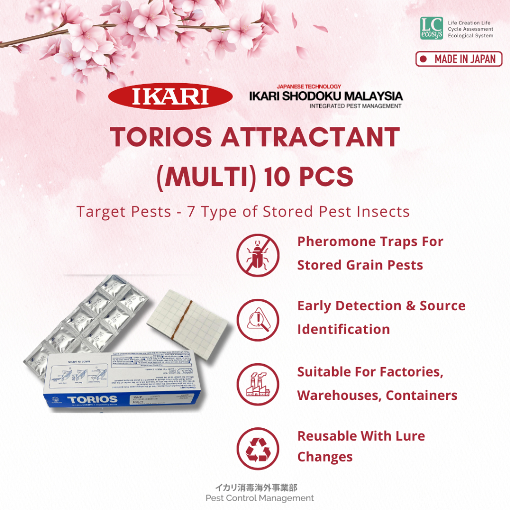 Ikari Torios Attractant (Multi) 10 pcs Lure for Torios pheromone trap ...