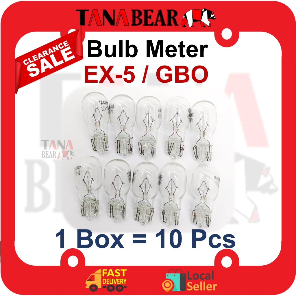 Meter Light Bulb EX-5 | GBO Mentol Lampu: T10 12V 3.4W mentol meter ...