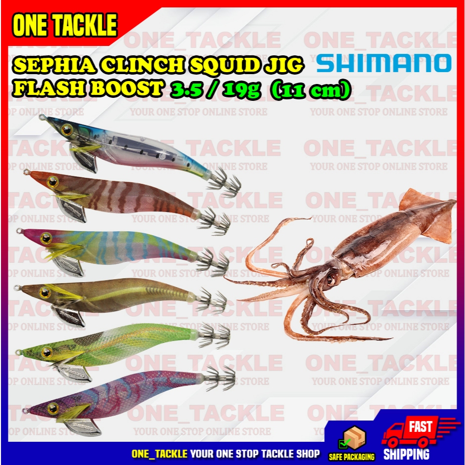 Shimano Sephia clinch flash boost squid jig candat sotong | Shopee Malaysia