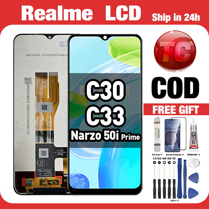 LCD REALME C30/ C33/ Narzo 50i Prime Compatible For Original Glass ...