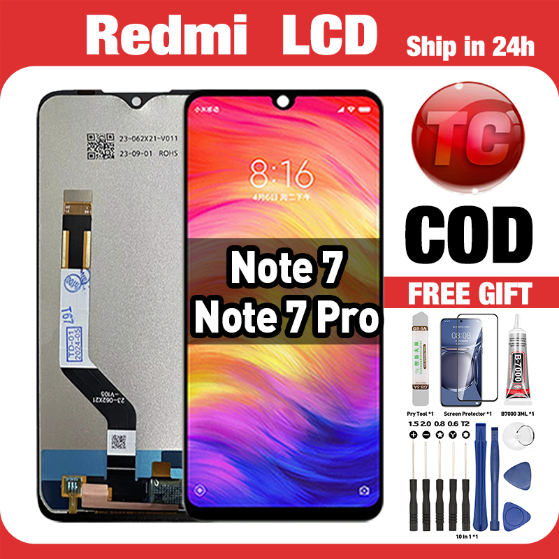 LCD Redmi Note 7/ Note 7 Pro Compatible For Original Glass Touch Screen ...