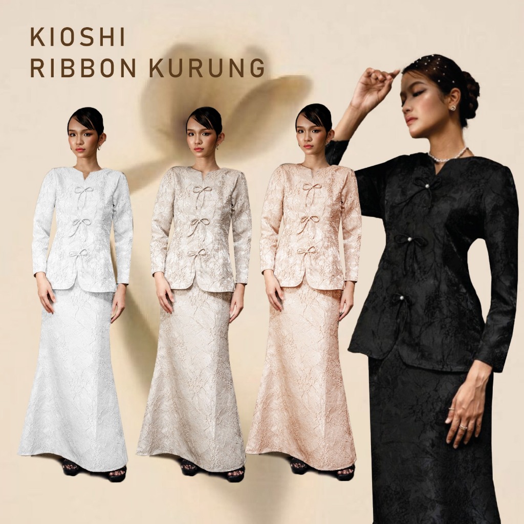 Kioshi Ribbon Kurung / Mini Kurung by Jasmina Malaysia 🌙 CAHAYA RAYA 2025 🌙 | Shopee Malaysia
