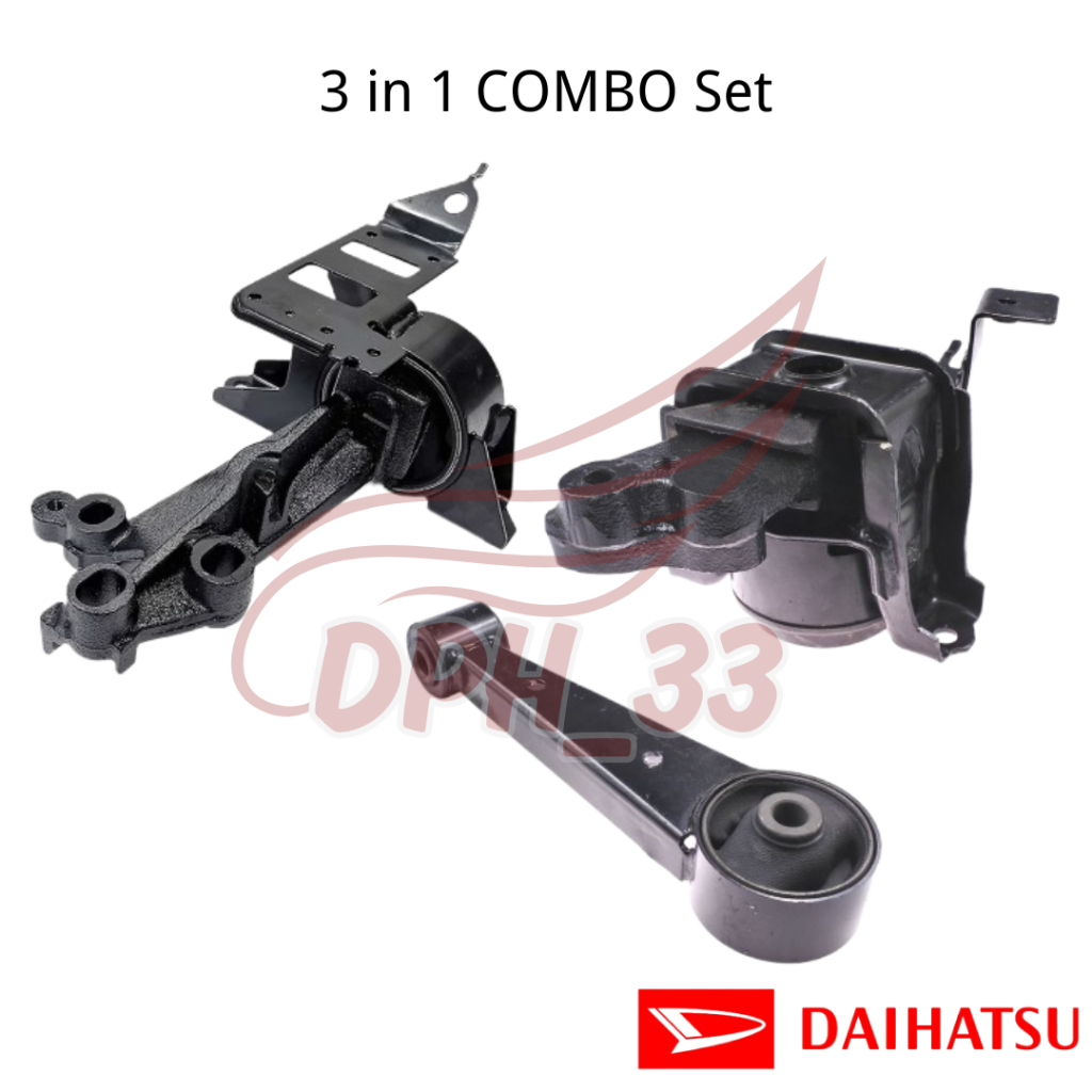 [3 IN 1 COMBO SET] Engine Mounting for Perodua Axia 1.0 2014 - 2016 ...