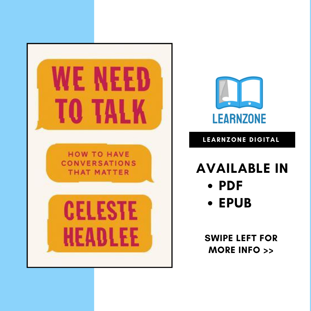 We Need To Talk By Celeste Headlee | Personal Development | Shopee Malaysia