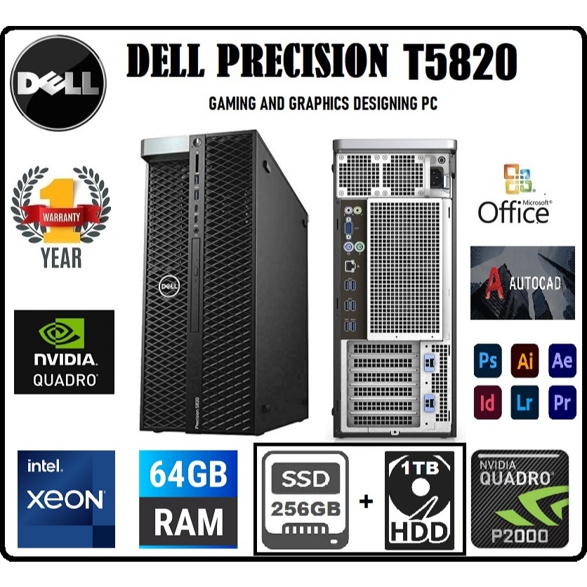 Dell Precision T5820 WorkStation (Best Heavy Duty PC for Gaming ...
