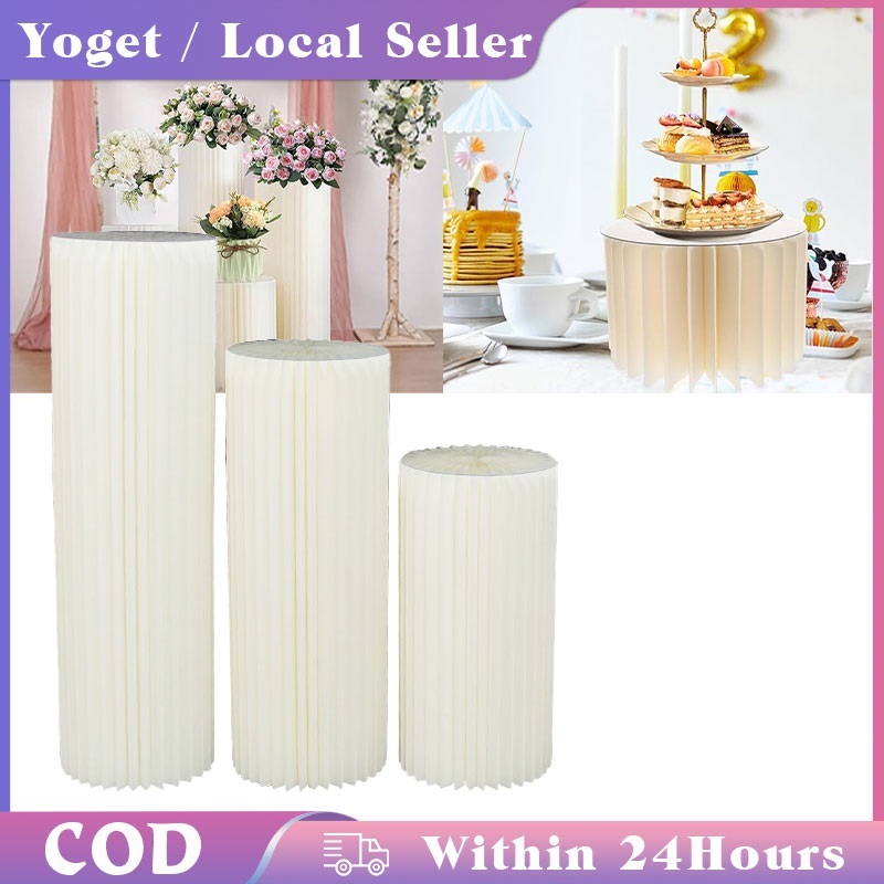 3pcs White Folding Cake Stand 60/80/100cm / Dessert Table / Birthday ...