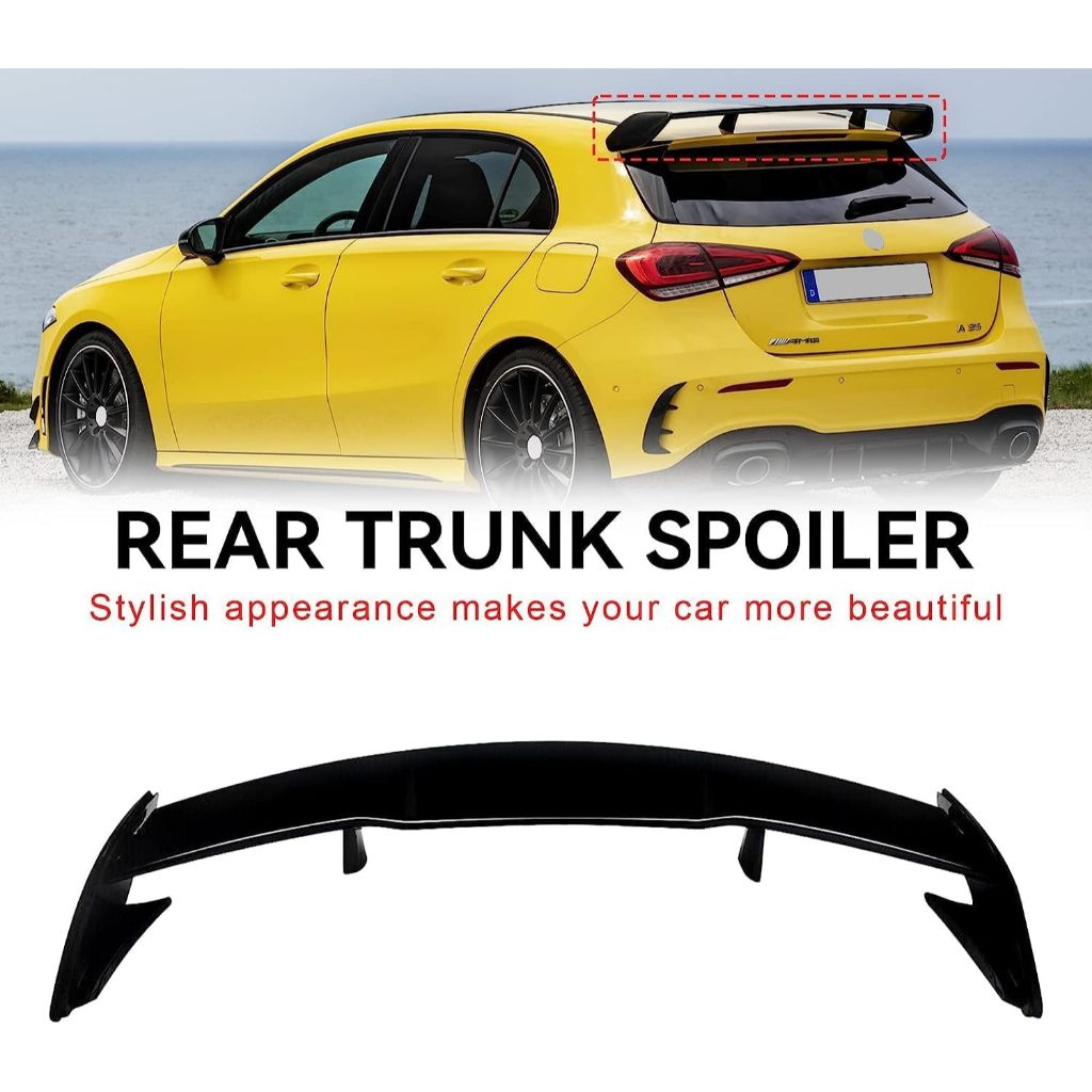 Mercedes W176 W177 A Class Rear Spoiler Trunk Roof Spoiler Tail GT Wing ...