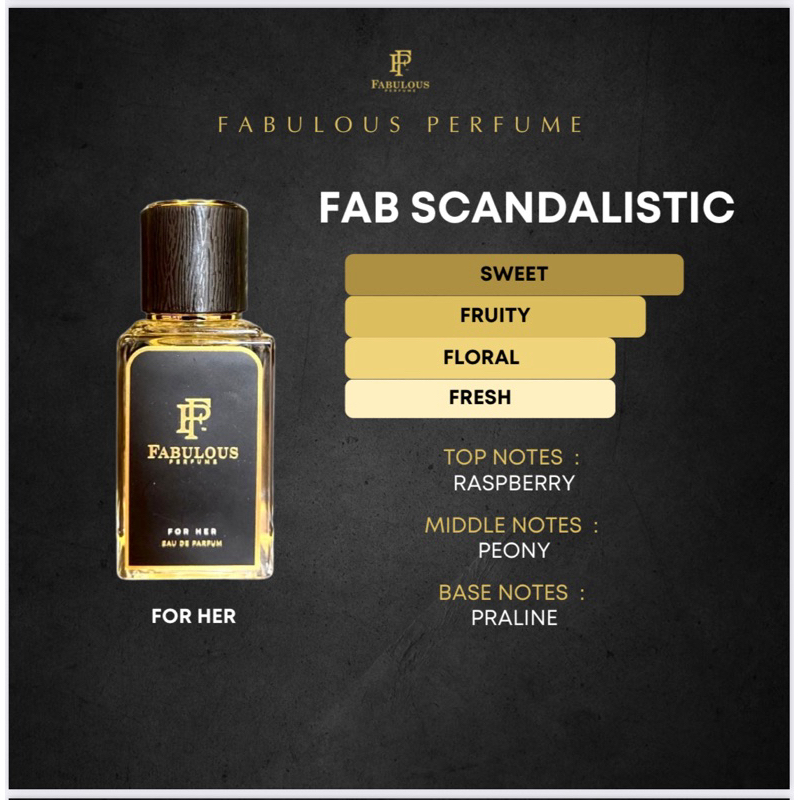 Perfume FAB SCANDALISTIC From Fabulous Perfume | Shopee Malaysia