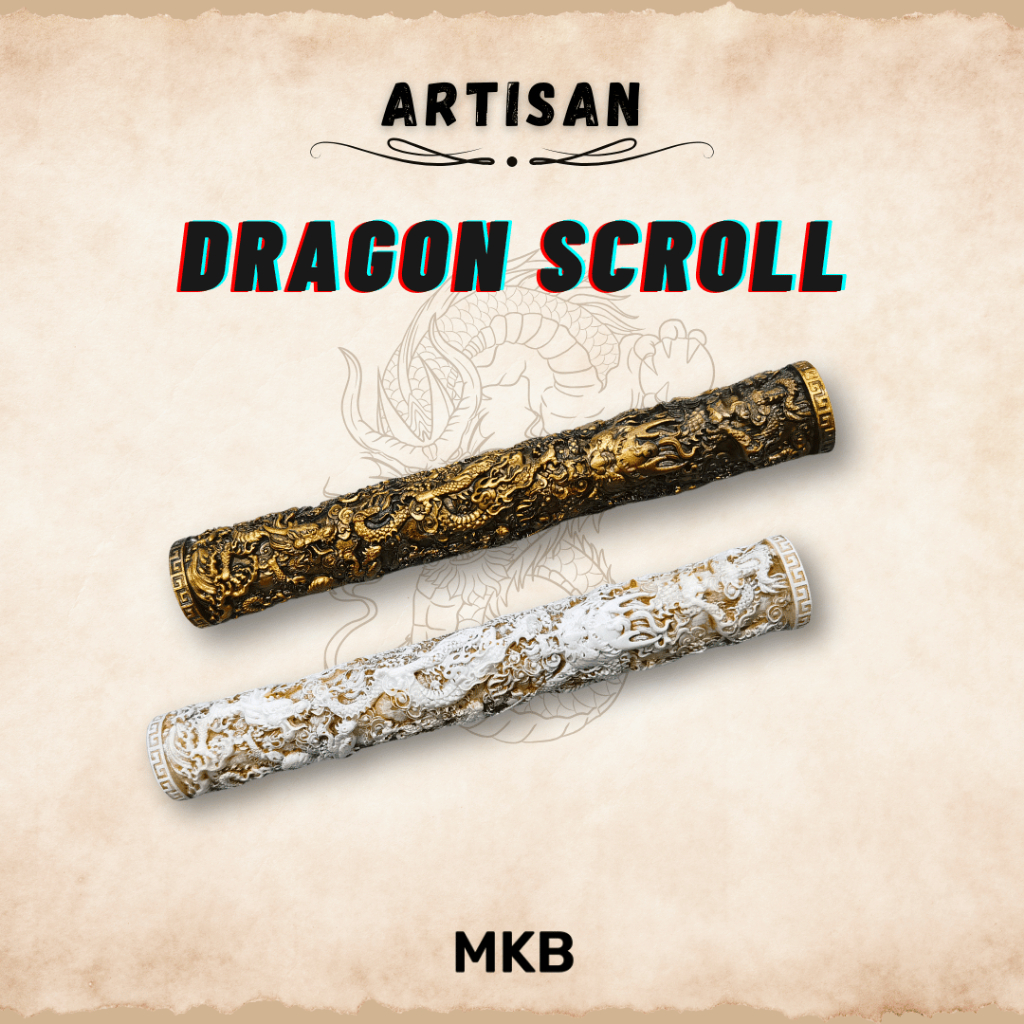 Artisan Dragon Scroll Spacebar Keycap for Mechanical Keyboard - Dark ...