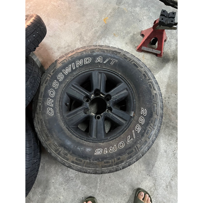 rim original hilux trd 15 SPARE TIRE tayar tyre 4x4 dmax triton ranger ...