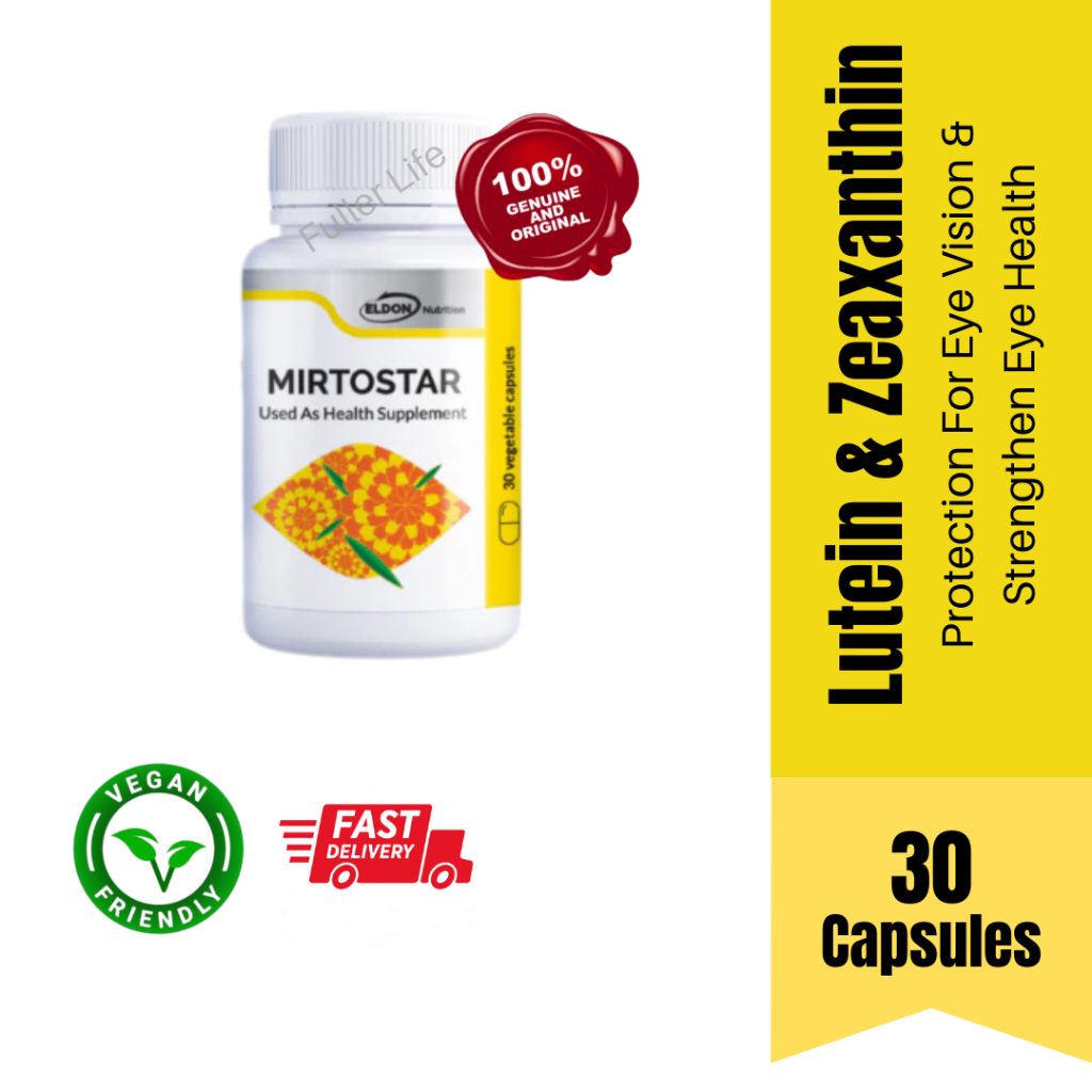 ELDON NUTRITION Mirtostar (30s) | Eye Supplement for Healthy Eyes and ...