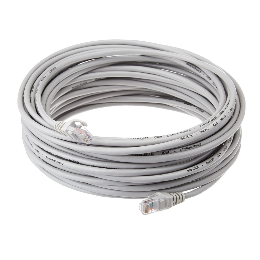 RJ45 Cat5E Ethernet Network LAN PVC Cable Modem Router Connector ...