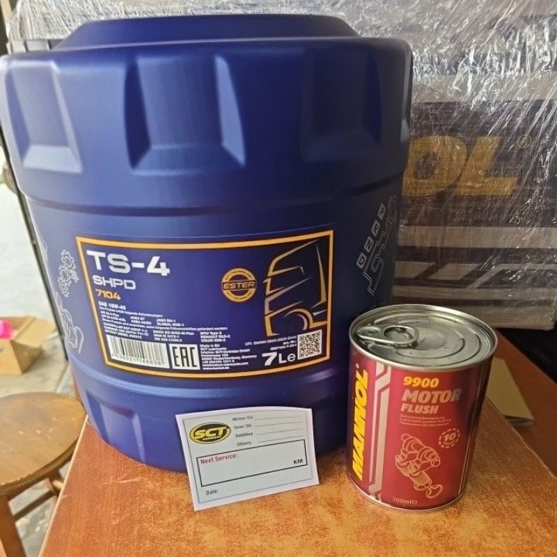 Mannol TS4 (7Liter) *Offer* +(Free 1tin Engine Flush)=1Set 100%Ori ...