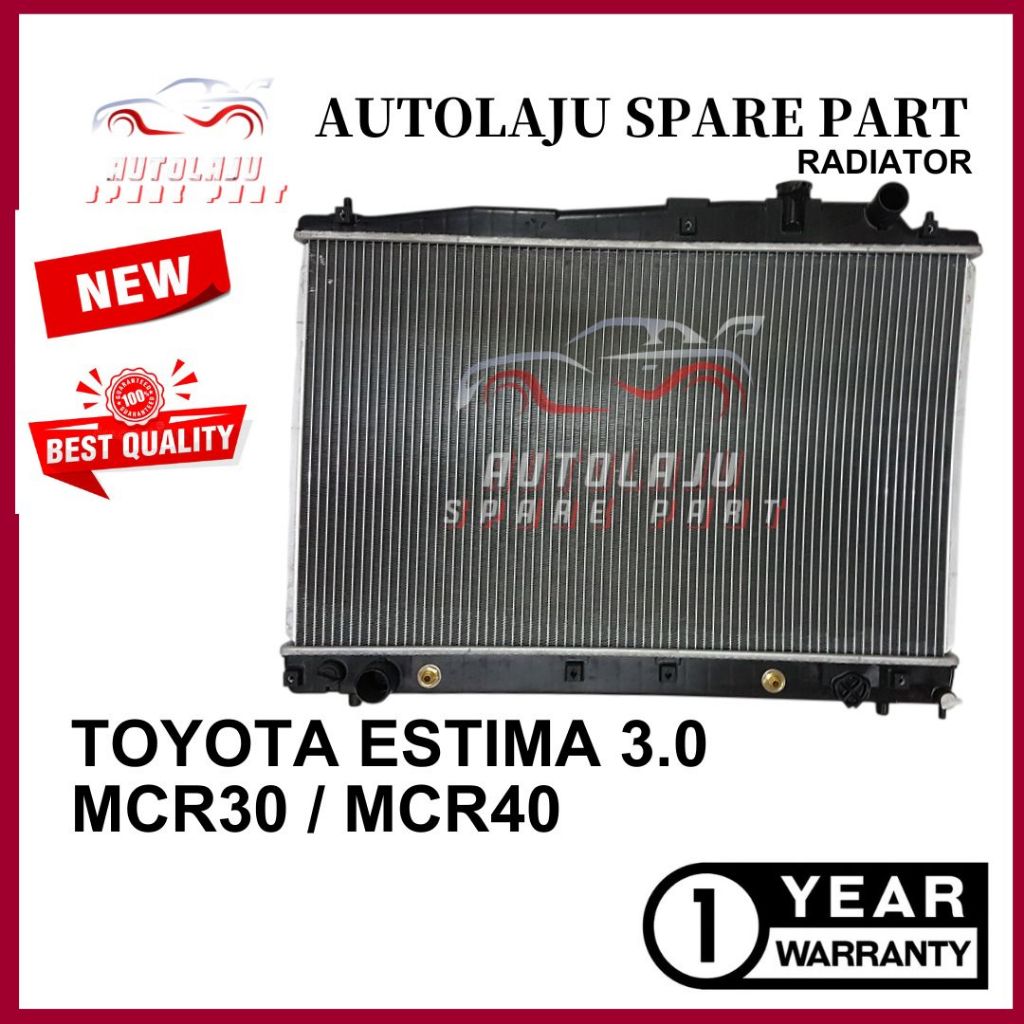TOYOTA ESTIMA 3.0 MCR30 MCR40 RADIATOR HIGH QUALITY 1 YEAR WARRANTY ...