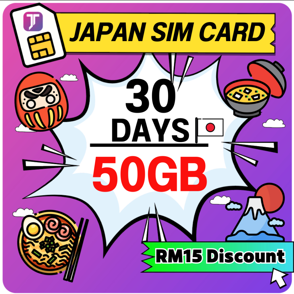 J Travel 【 Japan SIM Card 】【🔥UNLIMITED CHEAP PRICE 】日本SIM卡 无限流量 Japan ...