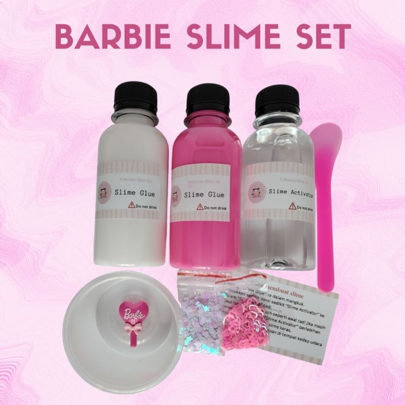 Set Slime Kit Toy Barbie Girl DIY Kuromi Barbie Your Own Slime ...