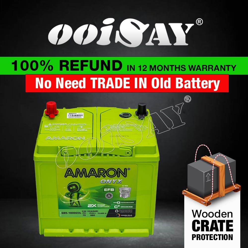 AMARON Q85 - 100D23L (EFB) - Stop Start Battery - MAZDA 2, 3, 6, CX-3, CX-5 TOYOTA Alphard ...