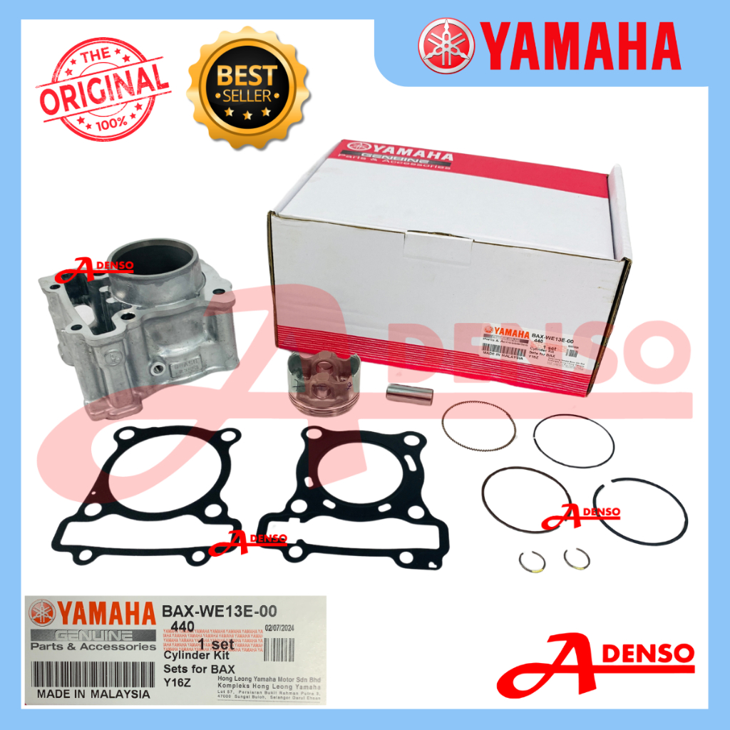 Y16 Y16Z 2021 CYLINDER BLOCK KIT STANDARD (ORIGINAL100%YAMAHA) BAX ...