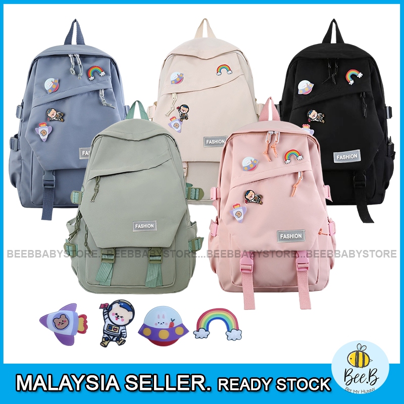 Kids Korean Ins Cute Multi-pocketed Backpack Cute Cartoon Charm Schoolbag Student Backpack ...
