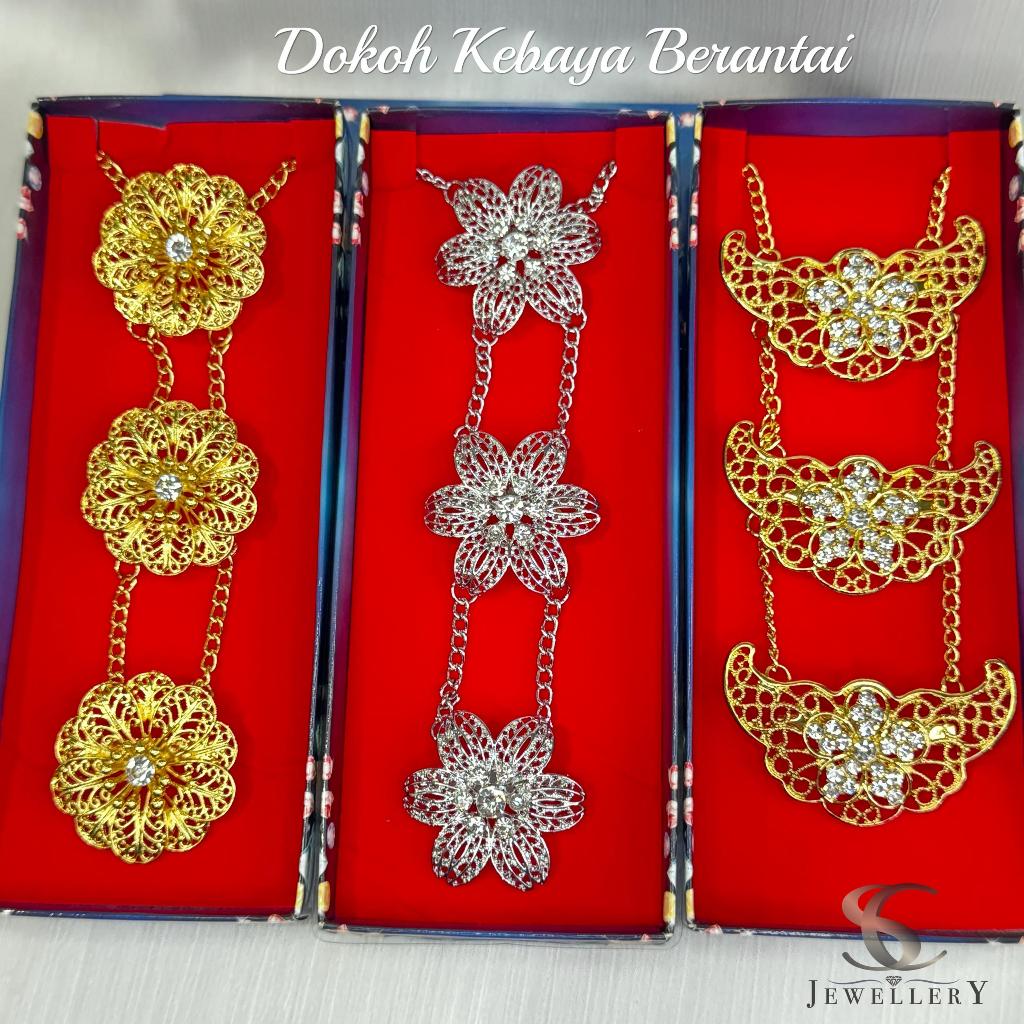 1 SET Dokoh Budak Kebaya Berantai Budak brooch Kebaya Exclusive Dokoh ...