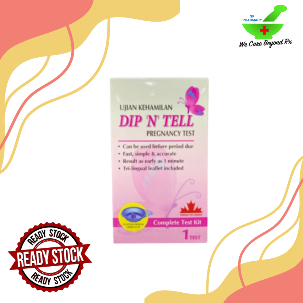 DIP N TELL PREGNANCY TEST 1'S (EXP MAY 2026) | Shopee Malaysia