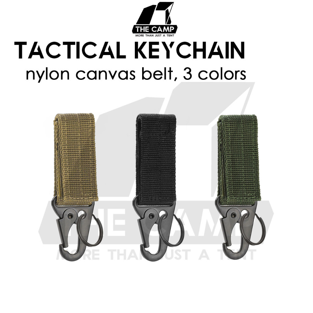 Tactical Keychain Nylon Canvas Men Belt Velcro Outdoor Camping ...