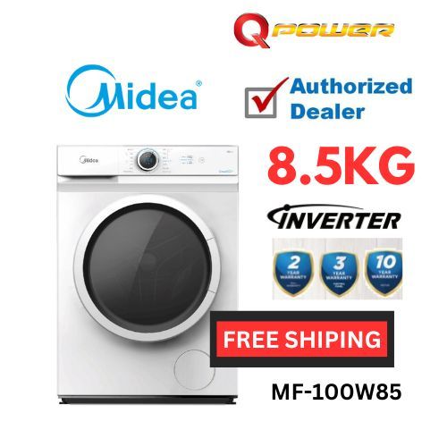 (FREE SHIPPING) Midea MF100W85B 8.5KG Front Load Washing Machine ...