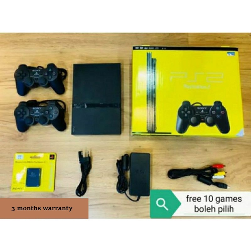 New PS2 70006 Slim Full Set(free 10 game,2joystick,memory card,3 months ...