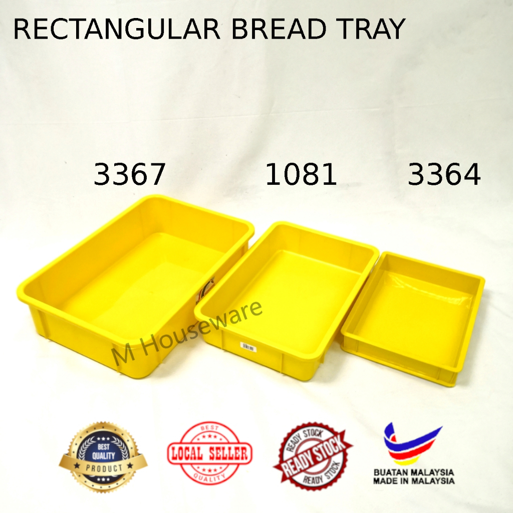 Bakery Tray S/M/L Multi Functional Tray Storage Crate Bread Tray Food ...