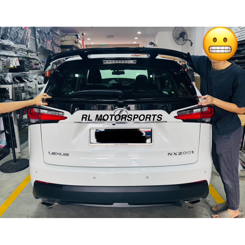 Lexus nx200 nx300 rear top boot trunk spoiler wing lip nx200t nx 2016 ...