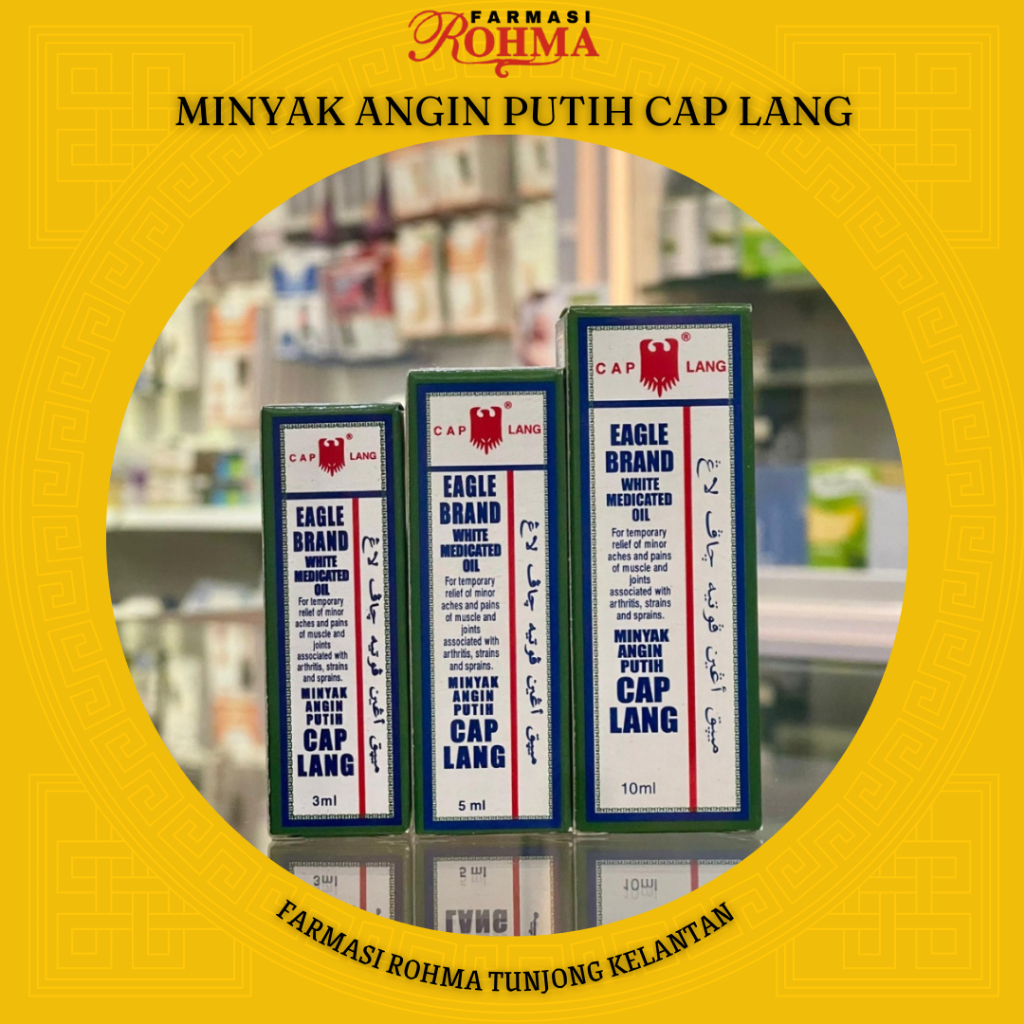 [🔥FARMASI ROHMA 🔥] MINYAK ANGIN PUTIH CAP LANG | Shopee Malaysia