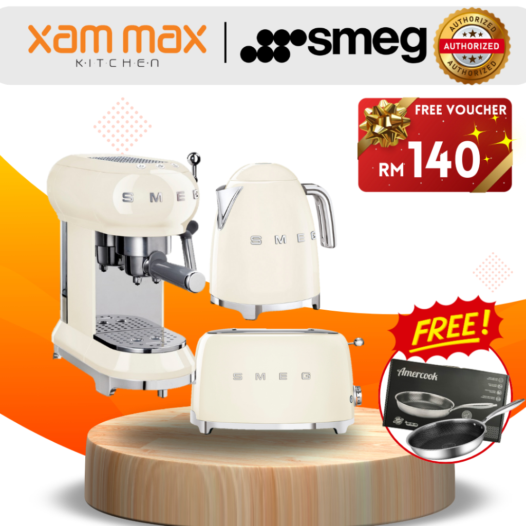 READYSTOCK Smeg - TSF01 Bread Toaster & KLF03 Electric Kettle - Two ...